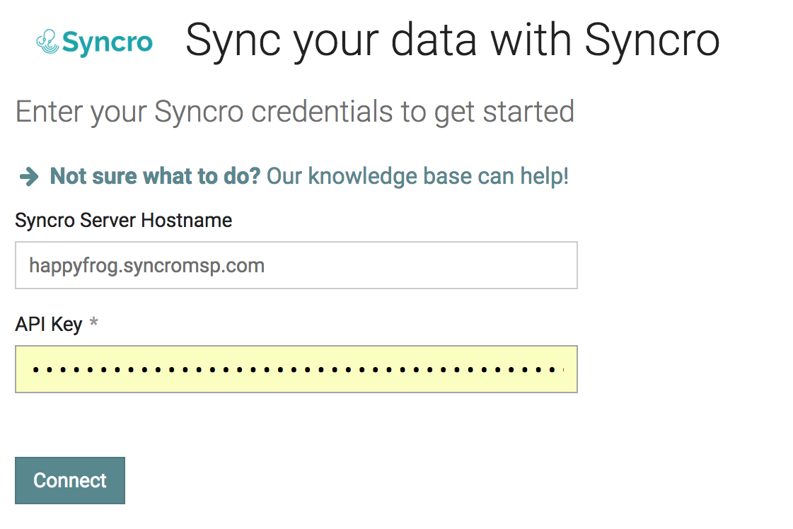 Integrating with Syncro – Kaseya SANDBOX